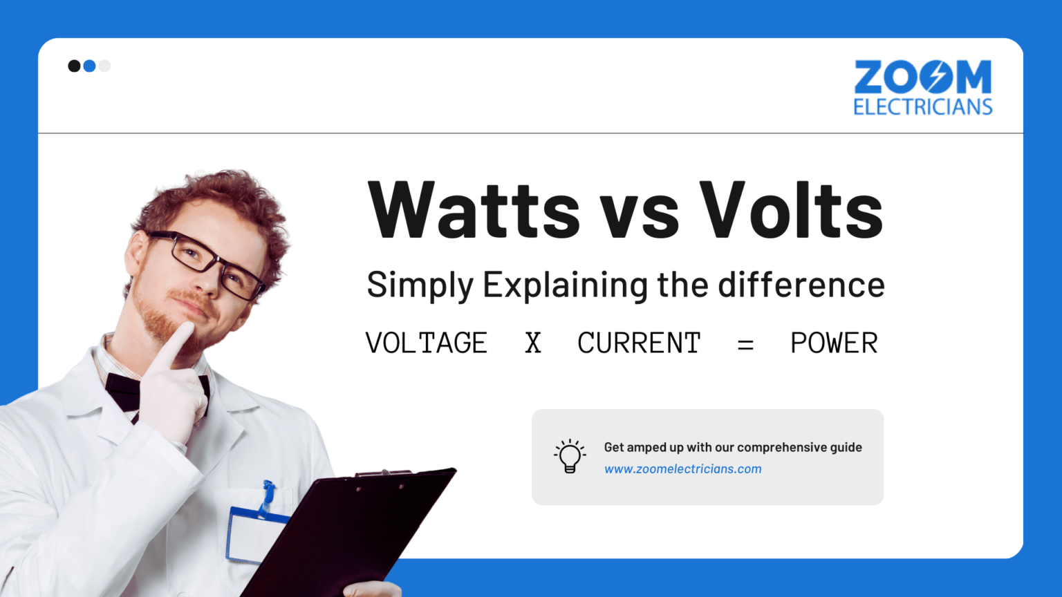 Key Differences between Watts vs. Volts - Zoom Electricians